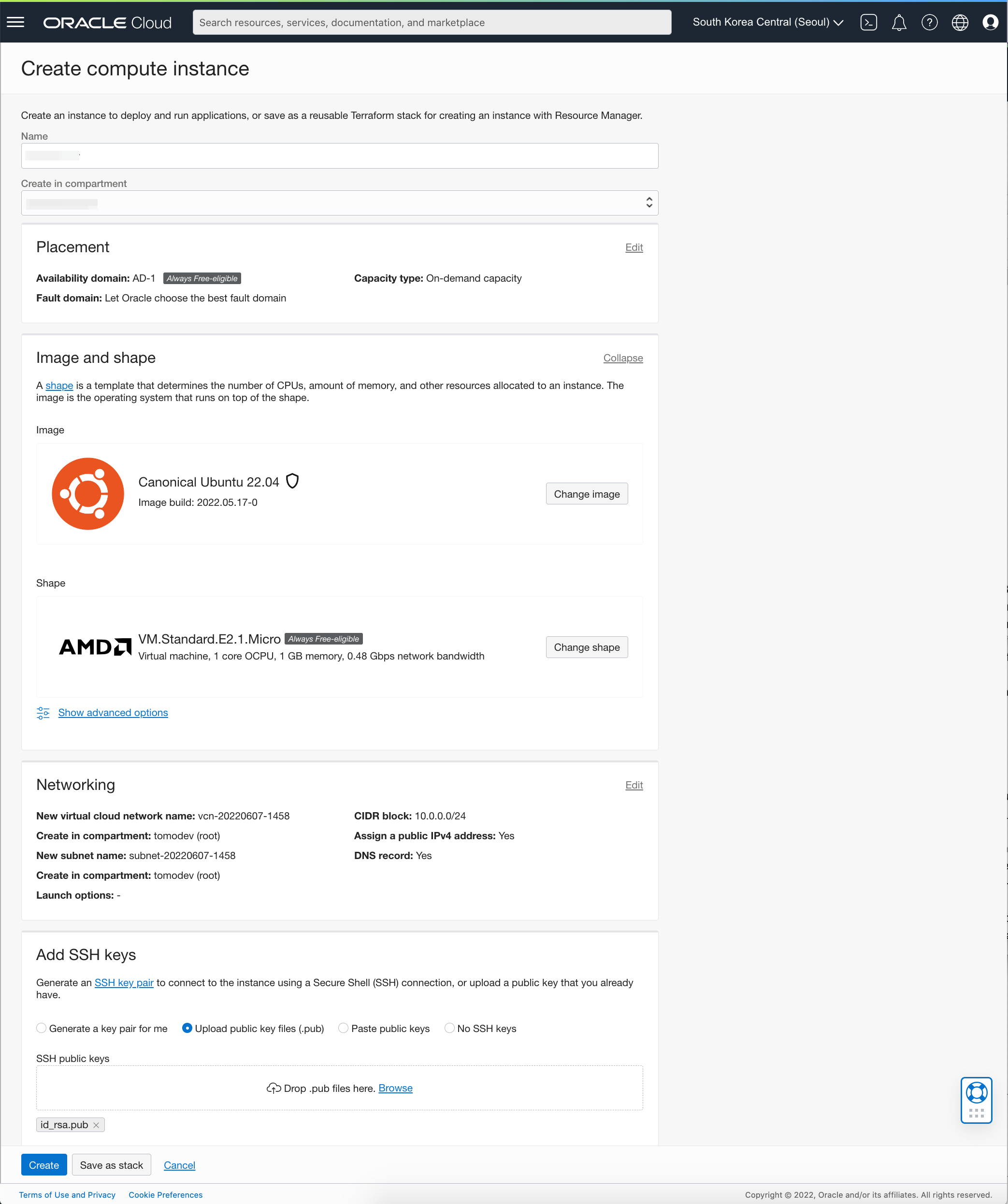 Oracle Cloud Always Free :: tomo.dev — tomo's blog